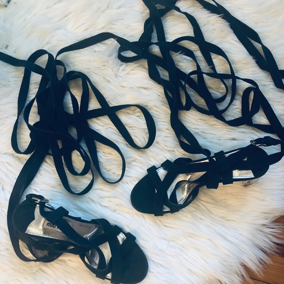 Miu Miu | Shoes | Miu Miu Dark Navy Blue Lucite Heel Gladiators | Poshmark